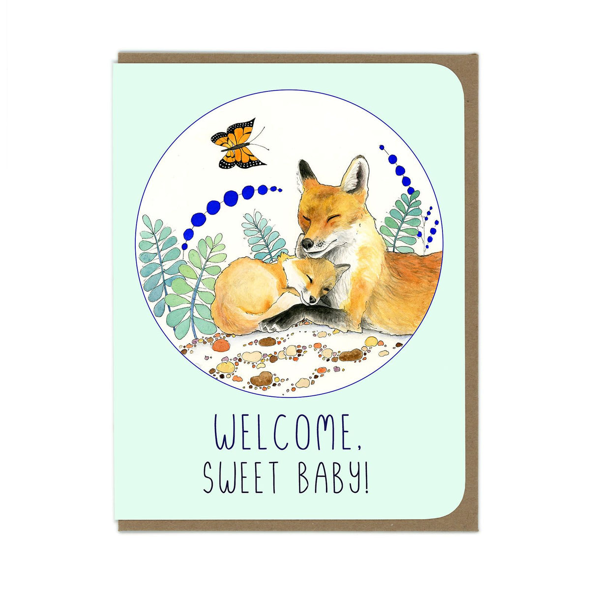 Welcome Sweet Baby - Greeting Card – Amy Rose Moore